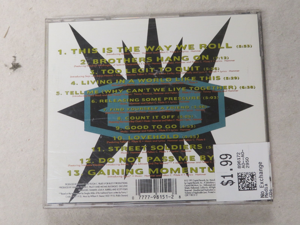 Too Legit To Quit By MC Hammer (CD 1991) | eBay
