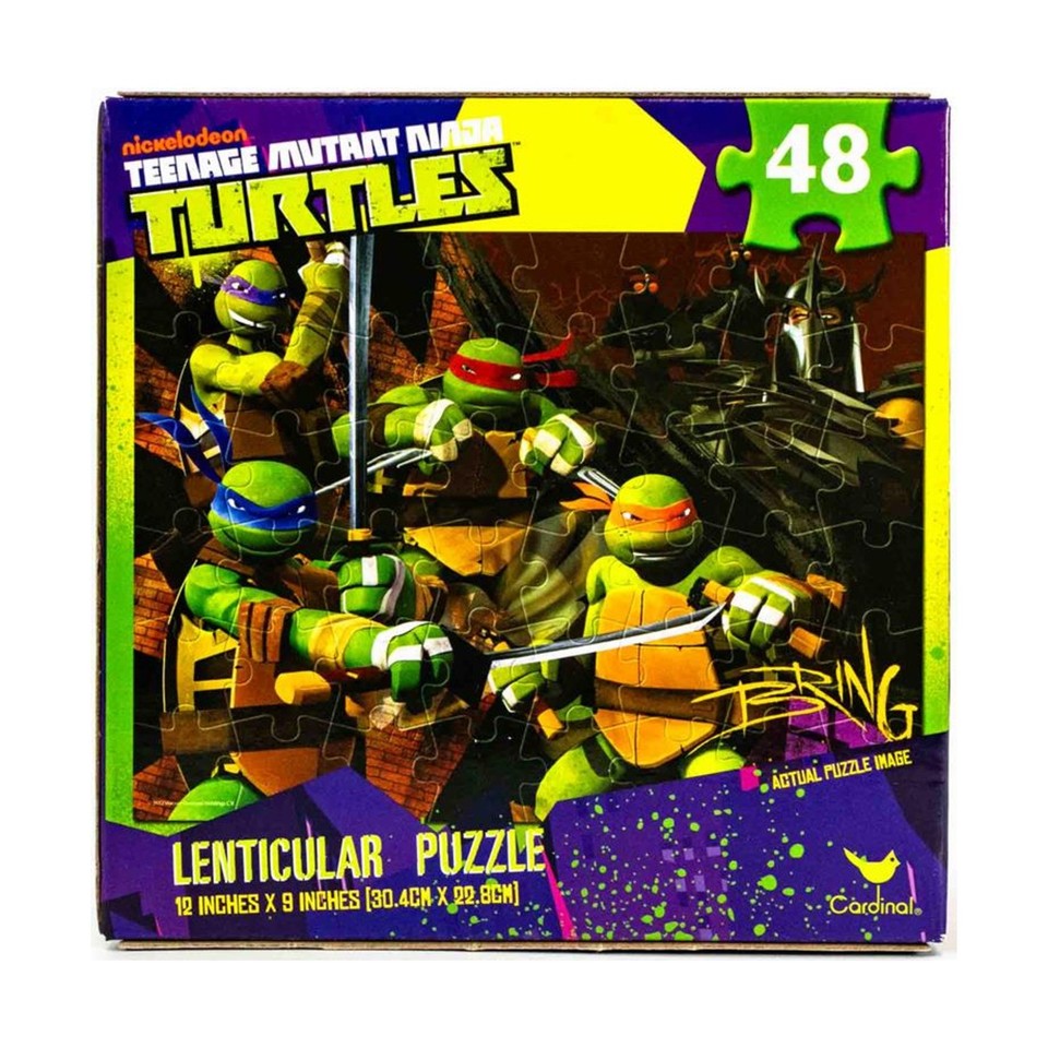 Cardinal Puzzle Teenage Mutant Ninja Turtles Lenticular Puzzle (48 Pi ...