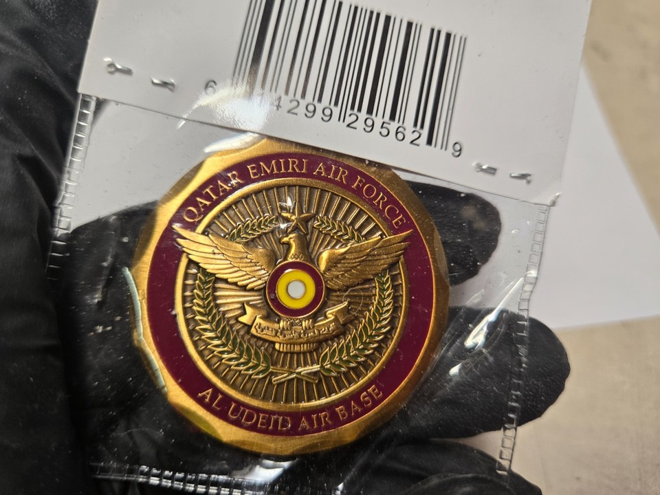 AL UDEID AIR BASE QATAR EMIRI AIR FORCE 2" MILITARY CHALLENGE COIN | eBay