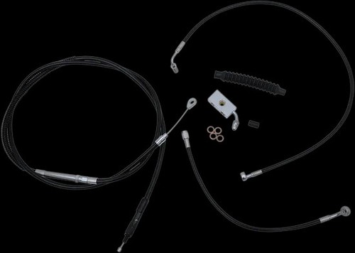 LA STD 12-14in Black Handlebar Controls Kit w ABS Softail Slim 107 18 ...