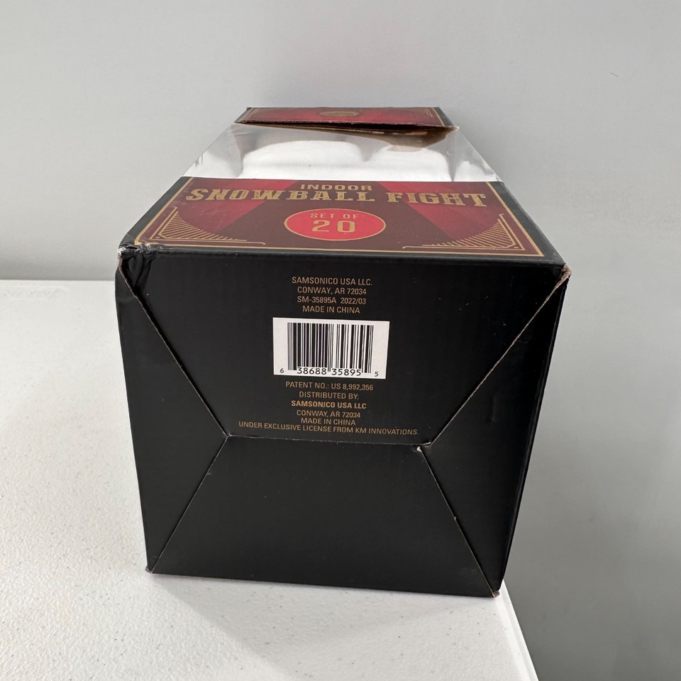 Indoor Snowball Fight Set Of 20 Soft Snowballs By Samsonico USA Winter ...