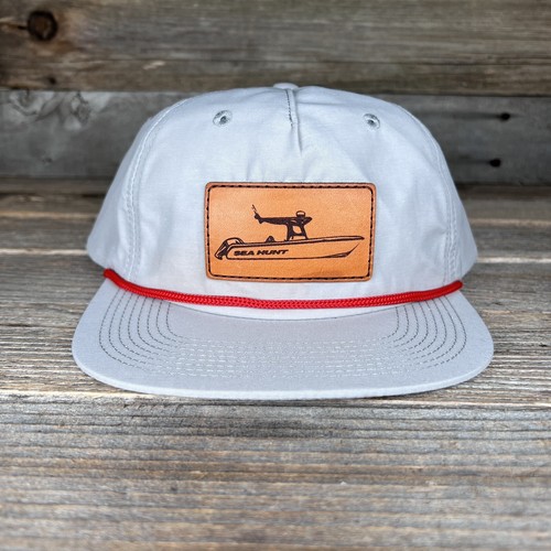 Sea Hunt Boat Rope Leather Patch Trucker Hat | eBay