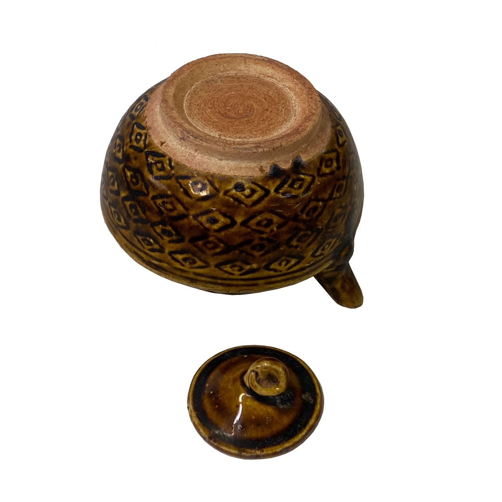 Chinese Ware Brown Glaze Pattern Ceramic Jar Vase Display Art ws2662 | eBay