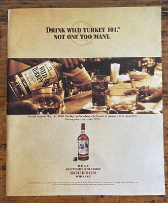 2006 Wild Turkey print ad Advertising Paper Decor Kentucky Bourbon ...
