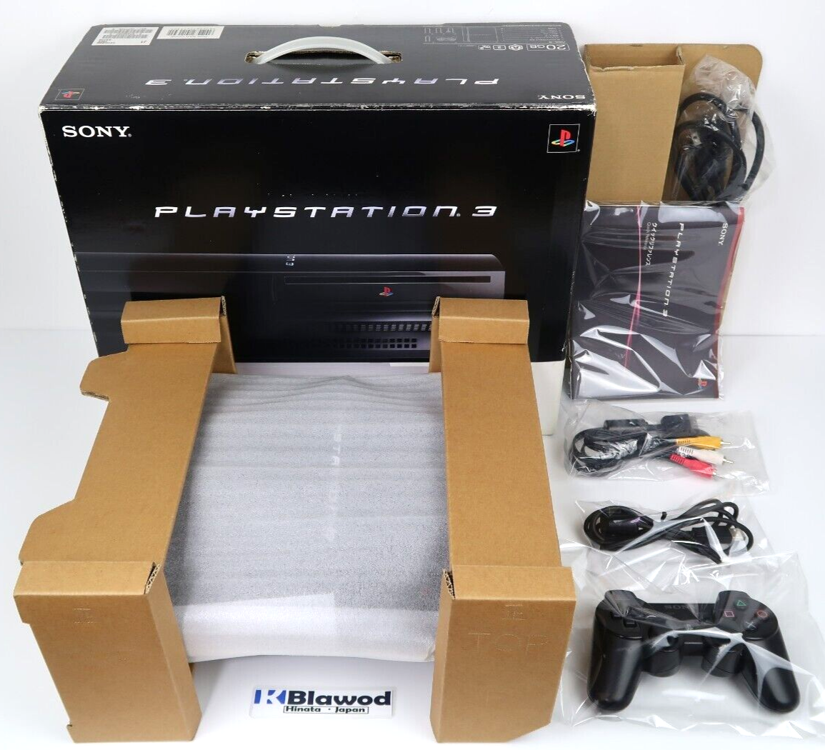 Sony PlayStation 3 PS3 CECHB00 20GB First Black Model Console GAME ...