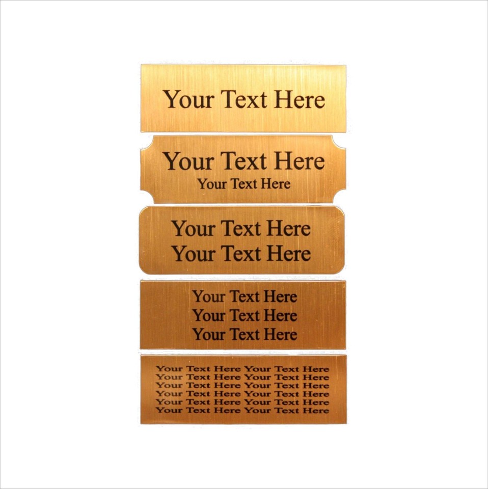 1x3 Custom Engraved Sublimation Aluminum Plate Plaque Name Tag Trophy ...