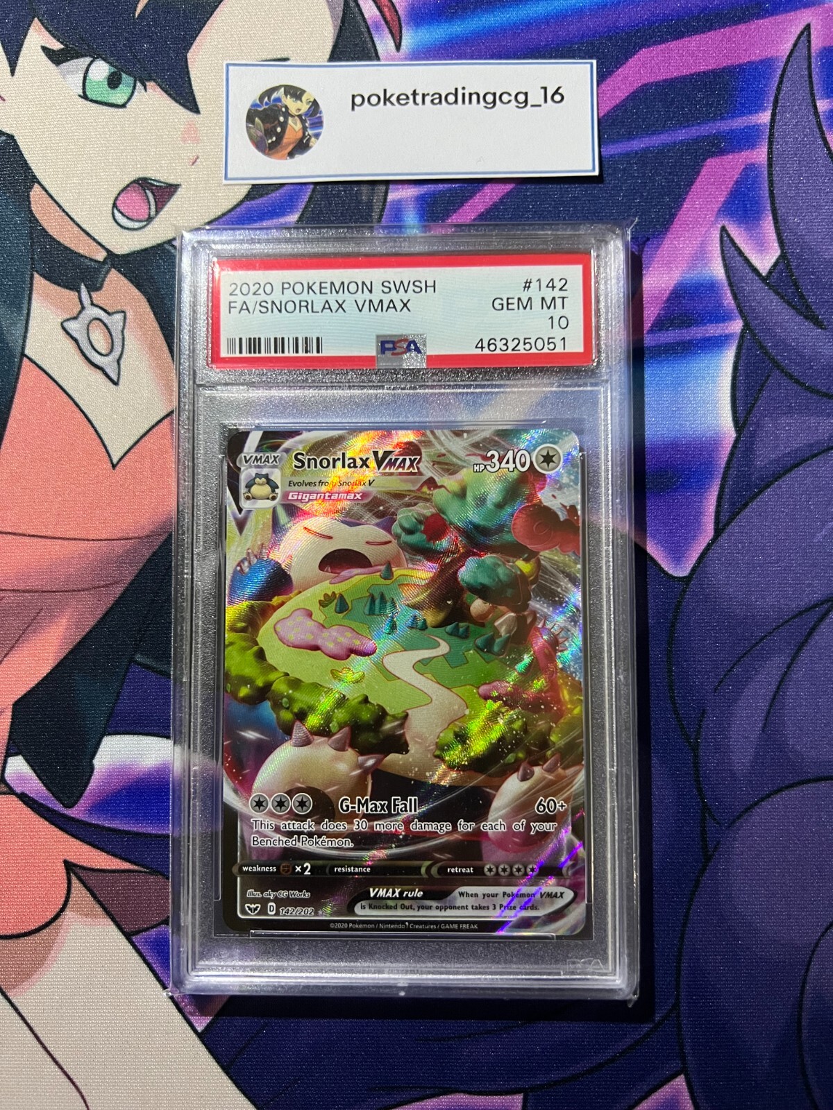2020 Pokemon Sword & Shield SNORLAX VMAX Full Art #142 PSA 10 | eBay