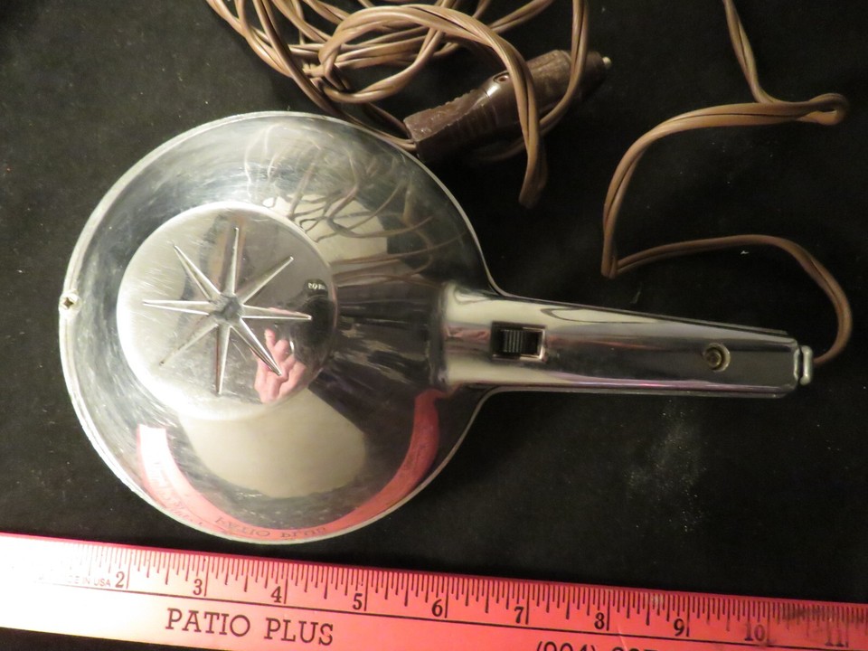 Vintage Chrome Plated Hand Spotlight Tested and Works | eBay