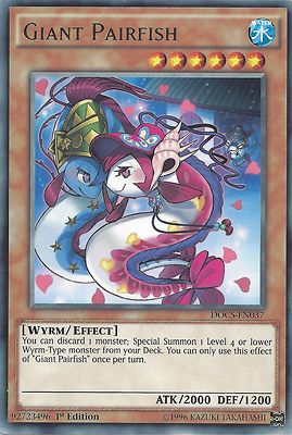 YU-GI-OH CARD: RARE - GIANT PAIRFISH - DOCS-EN037 - 1st EDITION | eBay UK