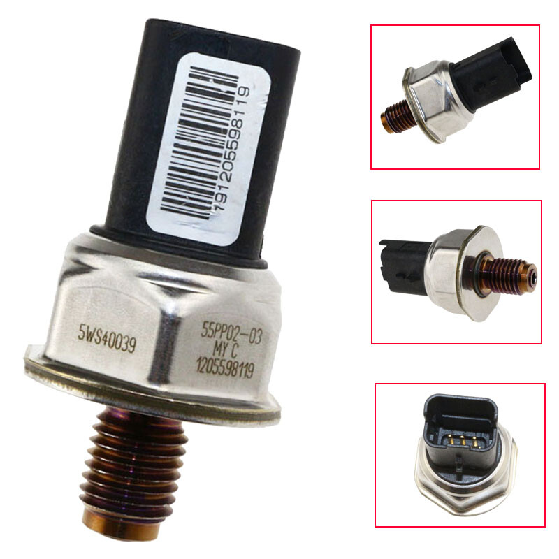Original Fuel Rail Pressure Sensor 55PP02-03 For Ford Focus C-Max S-MAX ...