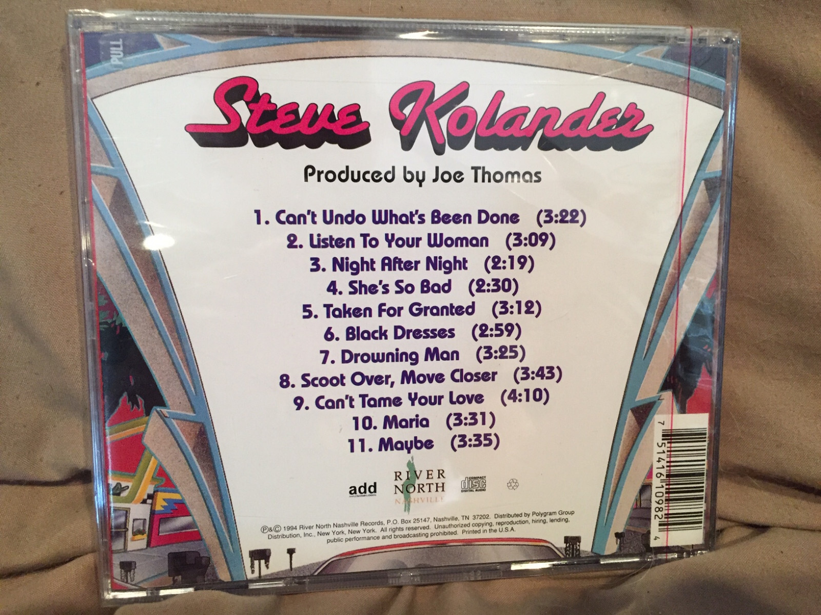 BRAND NEW: Steve Kolander self-titled CD on River North Nashville/new ...