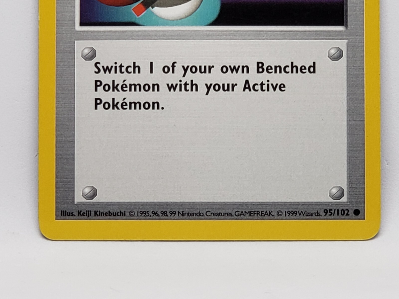 Shadowless Switch 95/102 Base Set Unlimited 1999 Vintage Pokemon Card ...