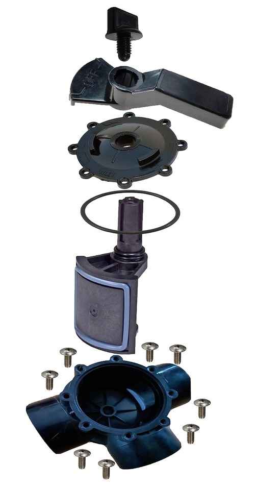 Pool Diverter Valve 4720 Rebuild Kit Complete For Zodiac Jandy 2-way/3 ...