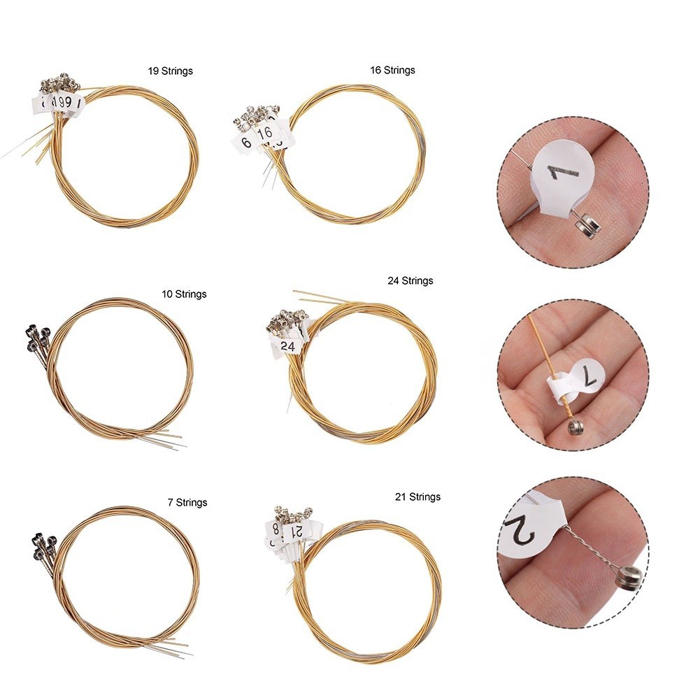 Lyre Harp Strings Brass Brass / Nylon Lyre 1 Pcs 7-24Strings ...
