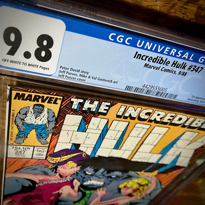 Incredible Hulk #347 CGC 9.8 OW-WP 1st appearance "Joe Fixit" Marvel ...