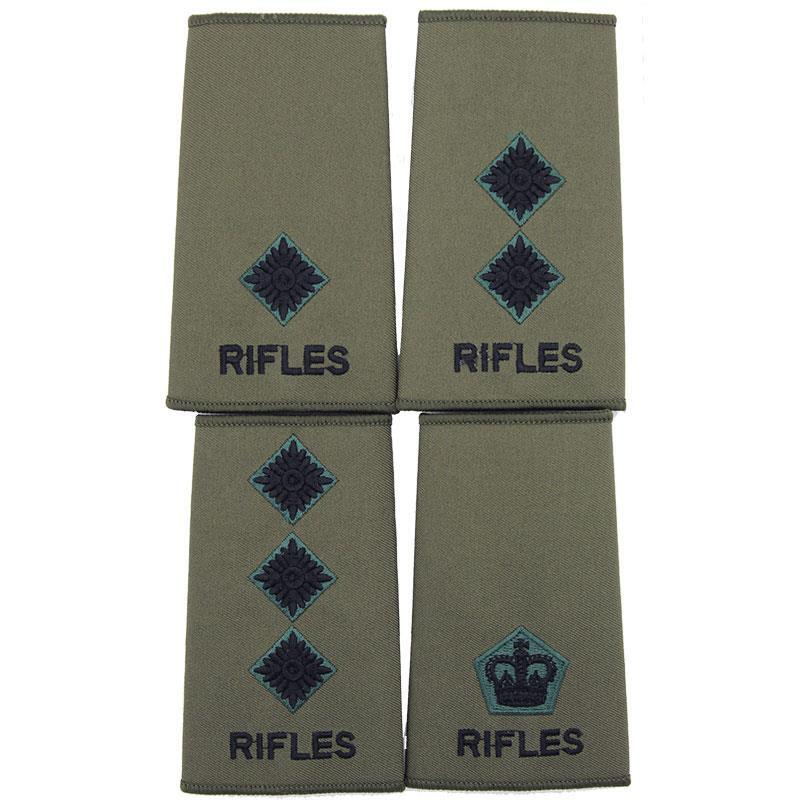 THE RIFLES OFFICERS OLIVE RANK SLIDES BRITISH ARMY RGJ-LI-RGBW-DD | eBay