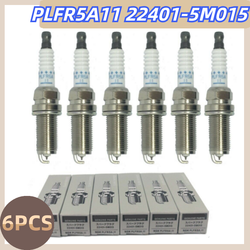 6PCS Spark Plugs SAME NGK 6240 22401-5M015 For NISSAN NGK PLFR5A11 for ...