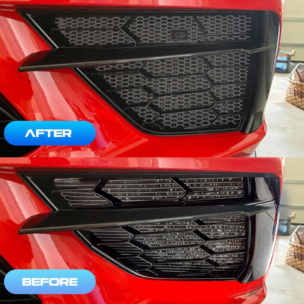 US For Corvette C8 Z51 20-24 Front Grill Radiator Guards Side Intake ...