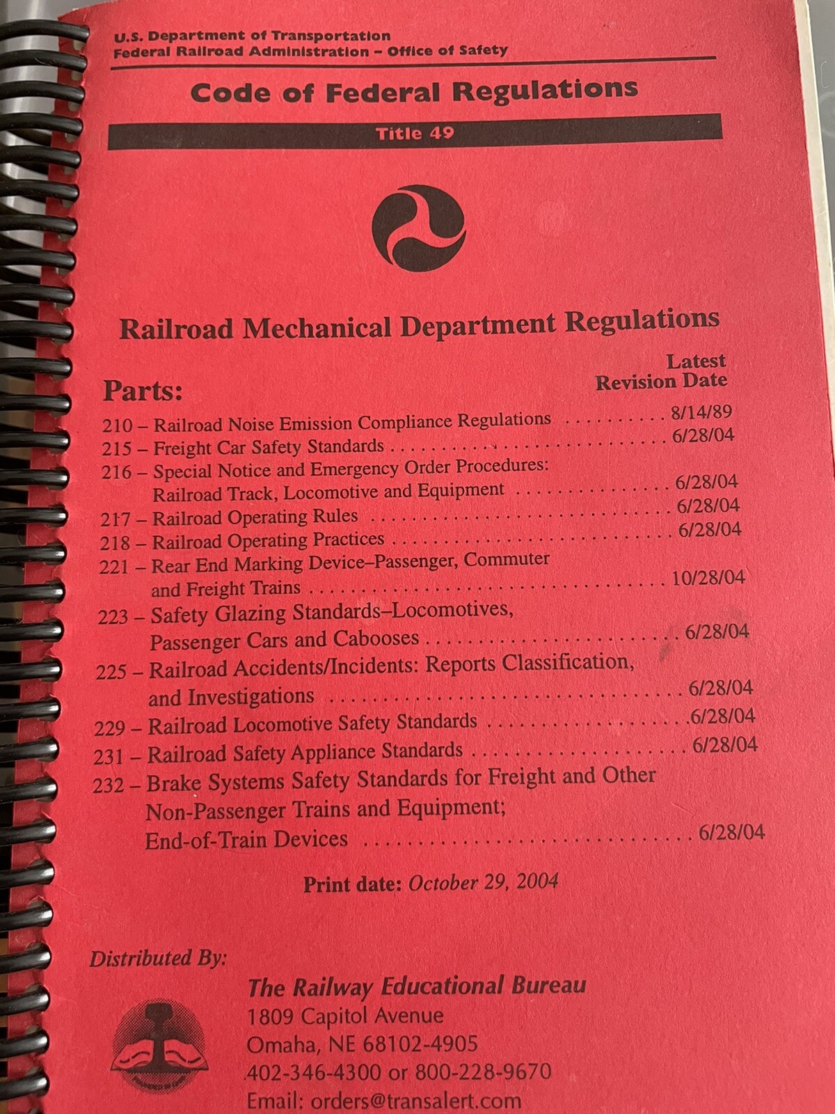 Code Of Federal Regulations EBay