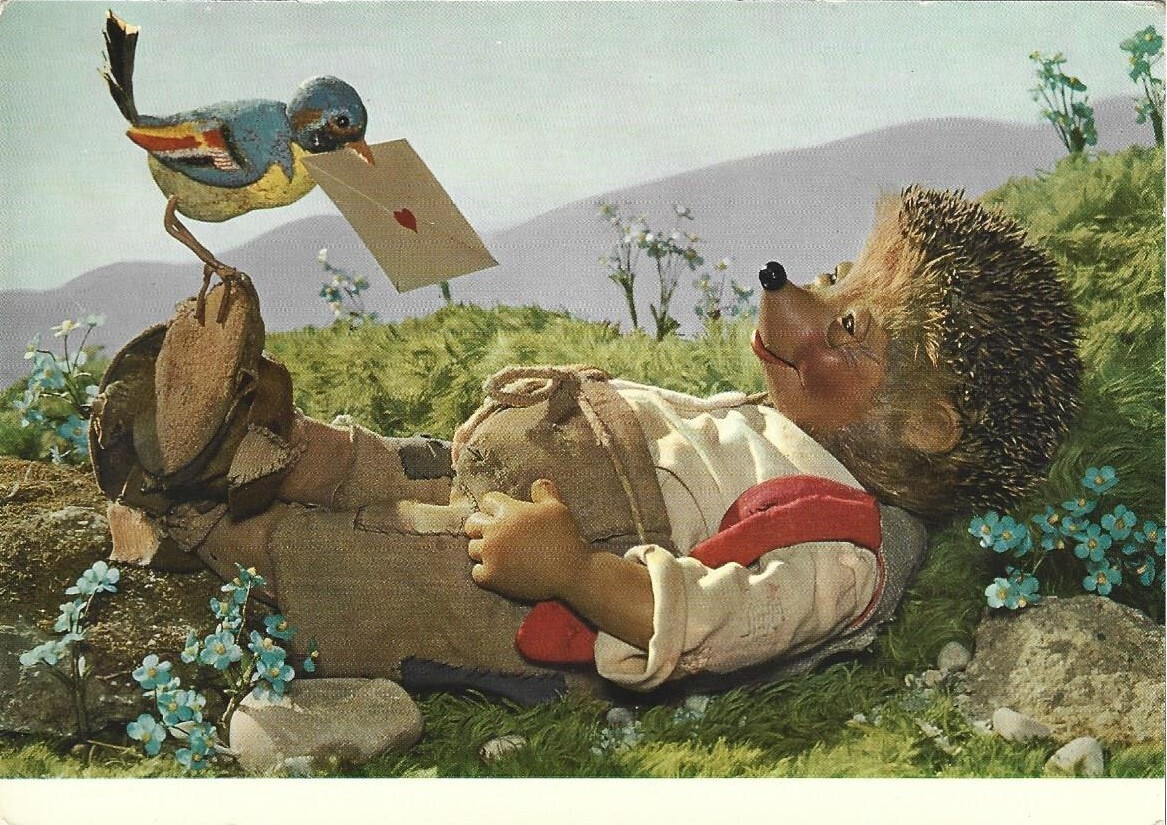 mecki hedgehog postcard nach diehl film munchen printed in germany card ...