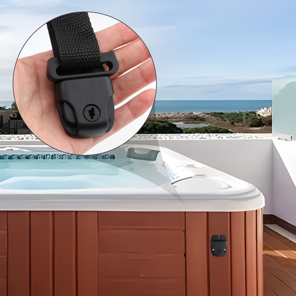 8sets Spa Plastic With Keys Hardwares Home Black Latch Lock Hot Tub ...