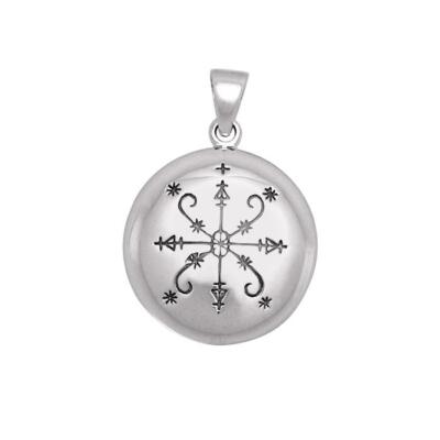 Pendentif Spirituel Voodoo Met Kalfou Lao Crossroad En Argent Sterling ...