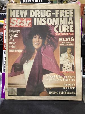 Star Tabloid Aug 14 1979 Magazine Cher Trial Marriage Elvis Presley Top ...