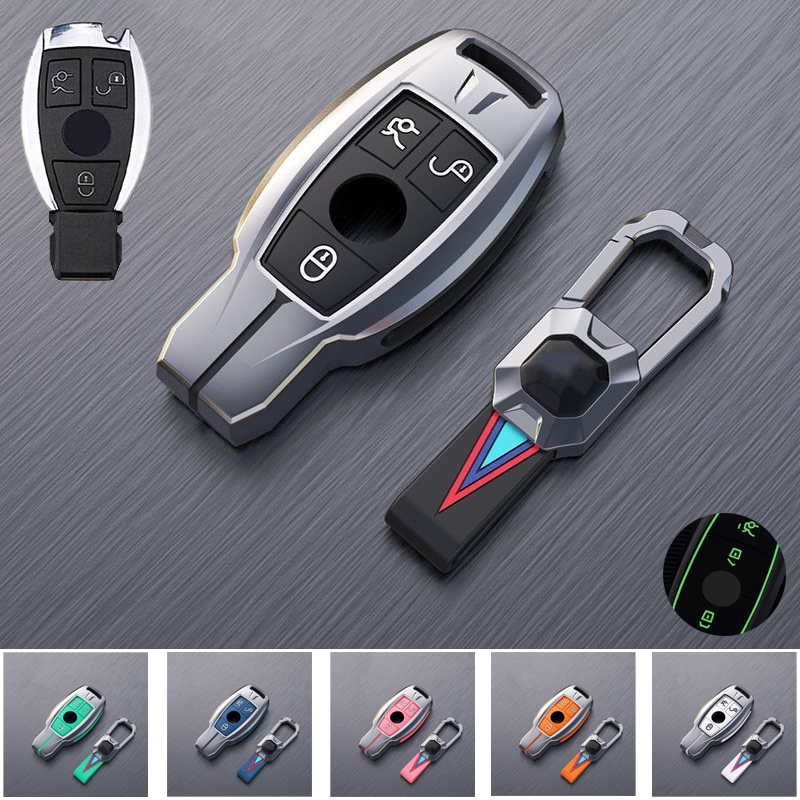 Zinc Alloy Car Key Fob Case Cover For Mercedes Benz A B C E S G GLA GLC ...
