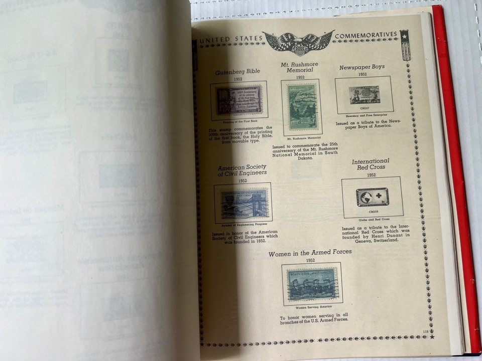 Vintage The All American U.S. Stamp Album (Partially Complete) | eBay