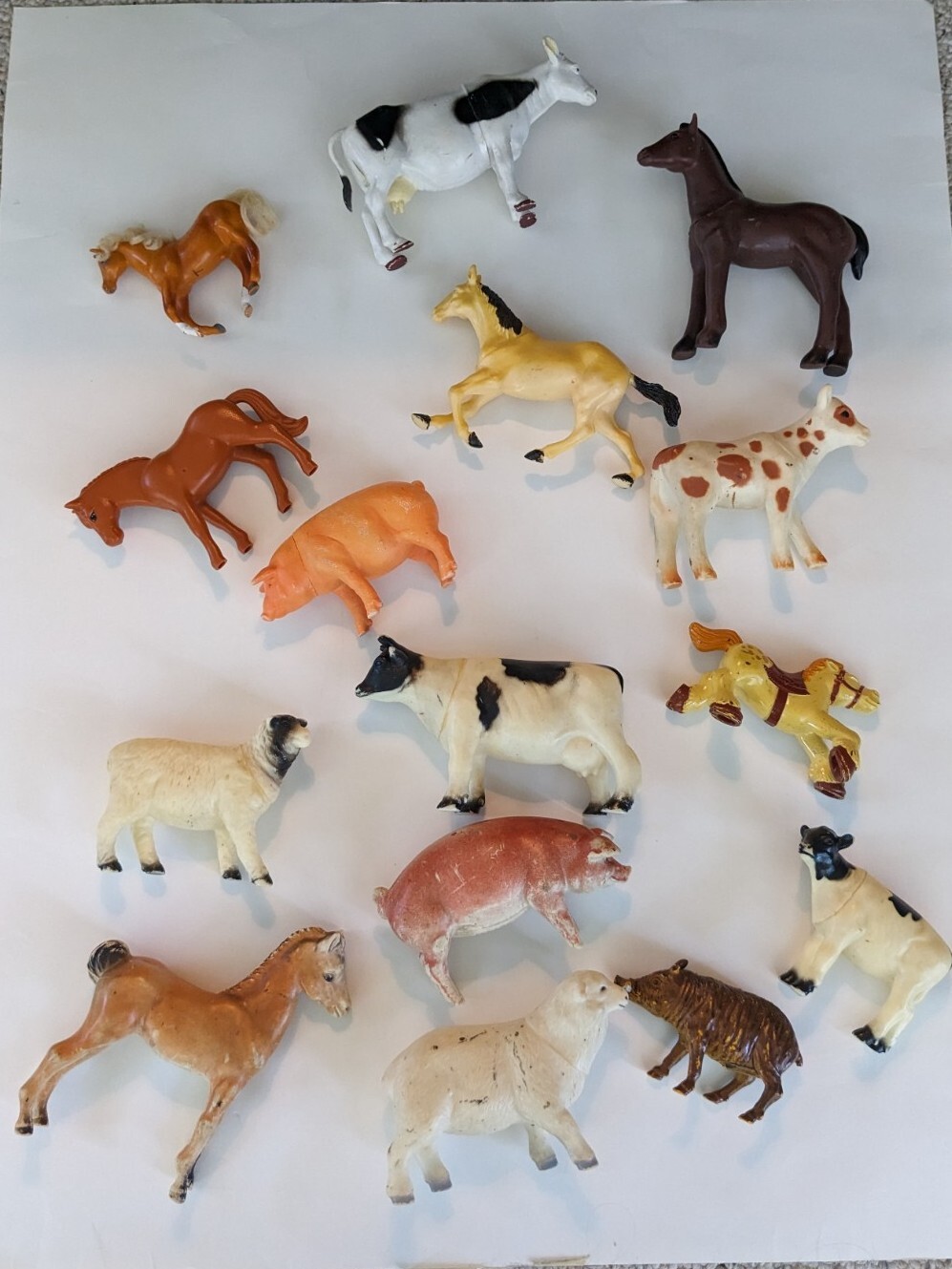 Vintage Farm Animals Creative Playthings & Lakeshore Barnyard Toys Lot ...
