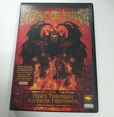 CRADLE OF FILTH Peace Through Superior Firepower DVD ukrainian press | eBay