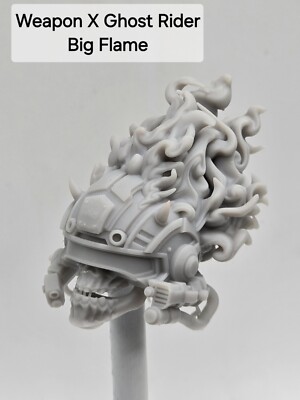 3d Print Ghost Rider WEAPON X HEAD 1:12 Marvel Legends G.I. Joe ...