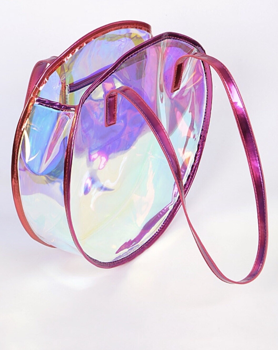 Pink Round Clear Bag | eBay