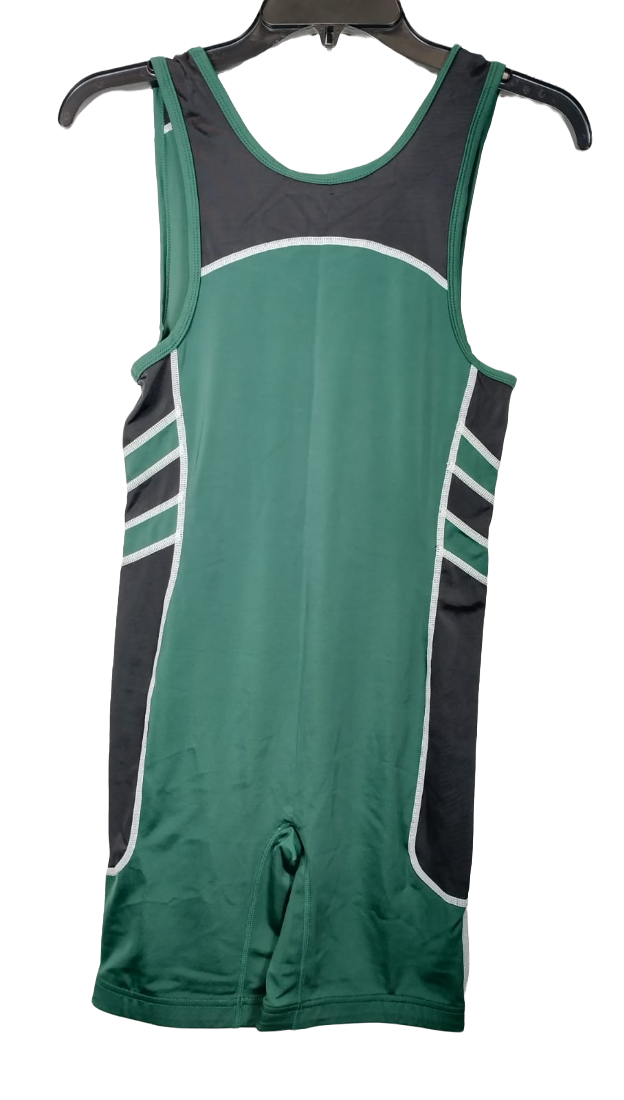 ASICS Men's Unrestrained Scoop Neck Wrestling Singlet, Forest Green ...