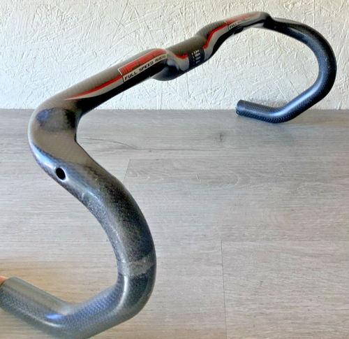 FSA WIDE-GRIP CARBON DROP BARS 42 CM CENTER TO CENTER CLAMP 31.8 MM 286 ...