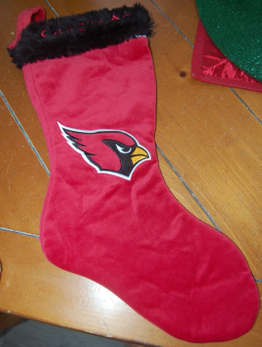 NFL Arizona Cardinals Logo Embroidered 18" Red Christmas Stocking | eBay