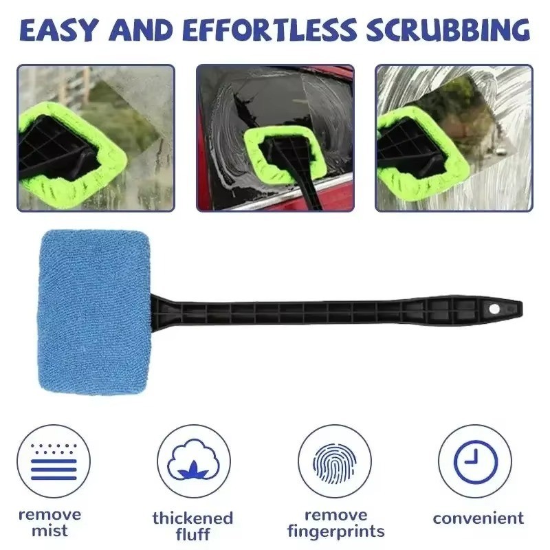 3pcs Window Windshield Cleaning Tool Microfiber Car Wiper Cleaner Glass ...