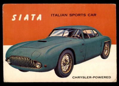 1954 Topps World on Wheels #138 Siata Italian Sports Car Chrysler GD | eBay