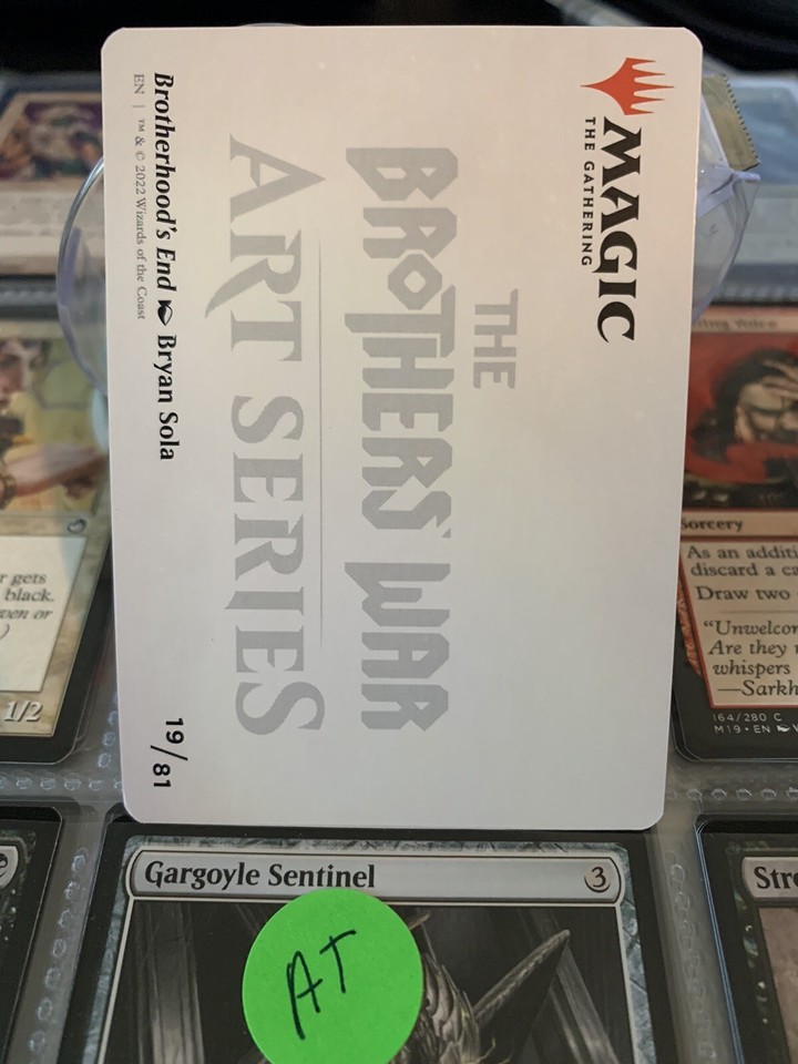 1x Art Series (19/81) - Brotherhood's End MTG The Brothers' War NM ...