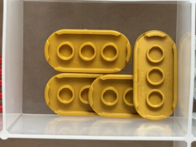 LEGO Parts - Pearl Gold Tile, Round 2 x 4 Oval - No 66857 - QTY 5 | eBay