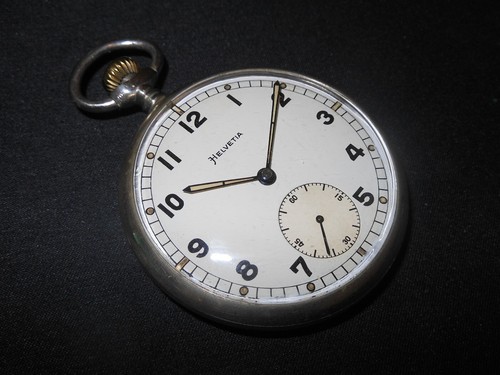 WW2 German Wehrmacht Taschenuhren - DH PERSONAL POCKET WATCH - HELVETIA ...