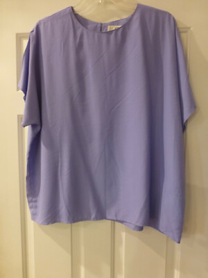 NWT CARROLL REED Top Blouse Shell SIZE 20 VTG SS LAVENDER | eBay