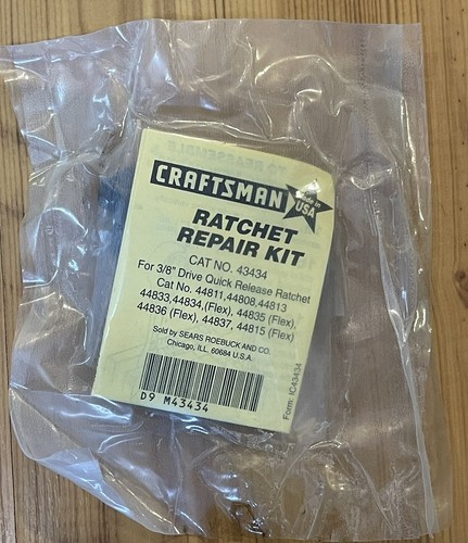 Craftsman 44808 44811 USA 3/8 Ratchet Repair Kit 43434 for sale online ...