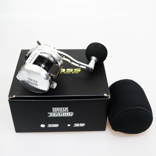Opass MASTER JIGGING 30HG Silver / Gunsmoke Baitcasting Reel Fedex 3 ...
