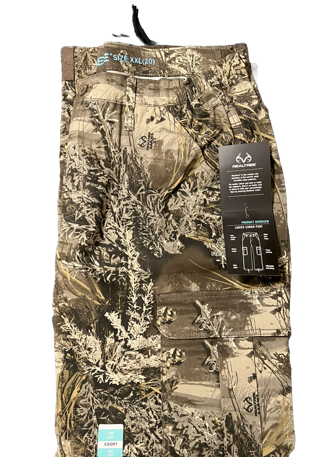 REALTREE Max-1 XT Flex Fabric Ladies Camo Cargo Pant - Women's Size XXL ...