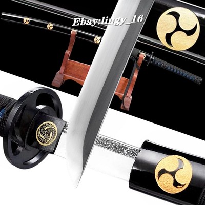 Battle Ready Spring Steel Blade Sharp Japanese Sword Samurai Katana ...