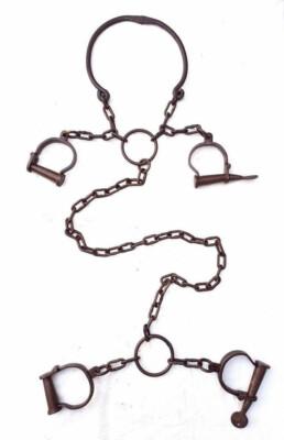 Handmade lock key Old Antique Iron Handcrafted Neck , Leg & Hand Rare ...