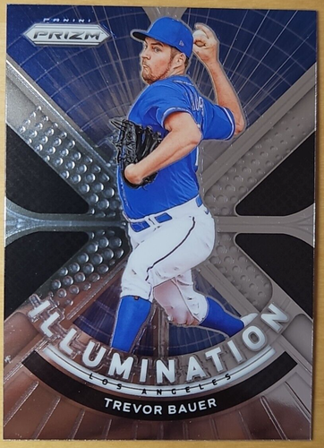 2021 Panini Prizm Illumination Trevor Bauer #IL-12 Los Angeles Dodgers ...