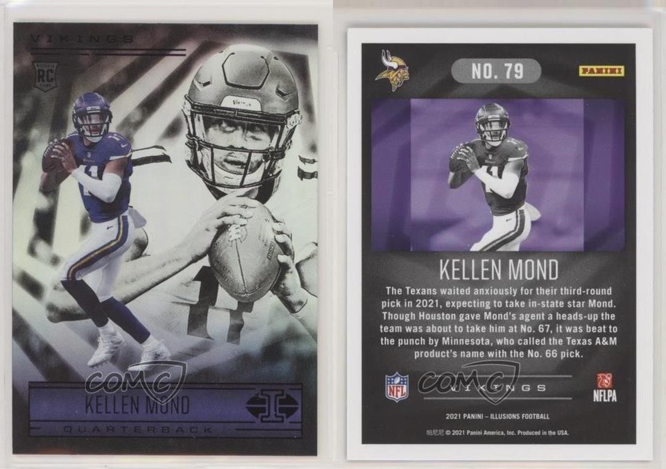 2021 Panini Illusions Retail Kellen Mond #79 Rookie RC 8x7 | eBay