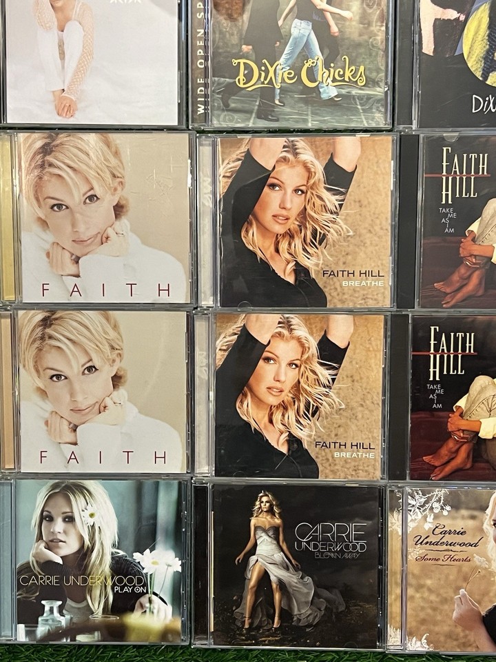 Lot Of 30 Country Music CDs - Reba, Faith Hill, Carrie Underwood, Dixie ...